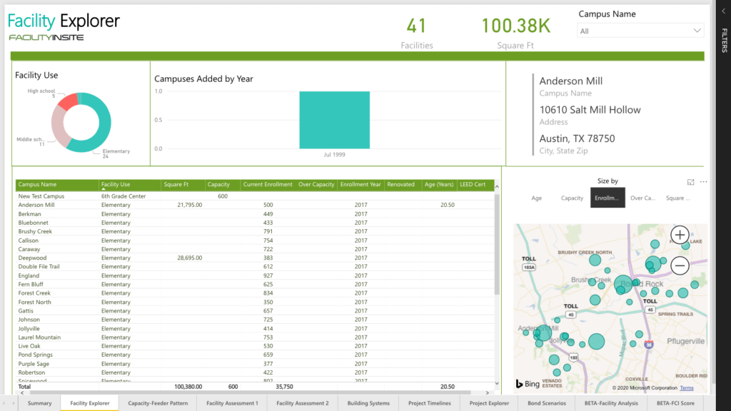 Campus Catalog Used To Contain All Relevant Information - Facility Insite